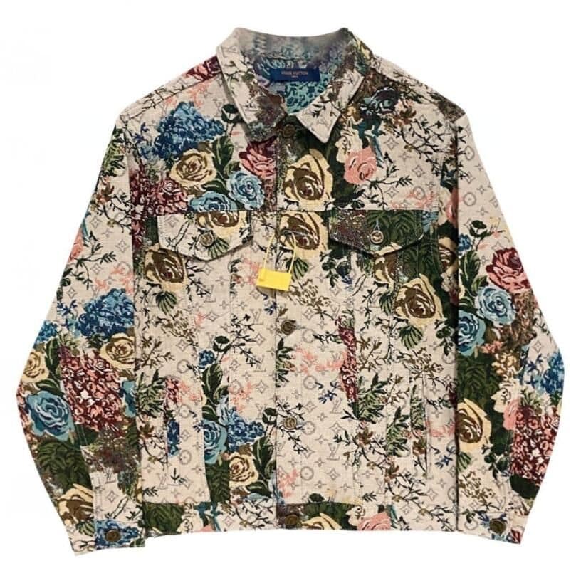 Monogram Rose floral denim jacket - Blackbeen